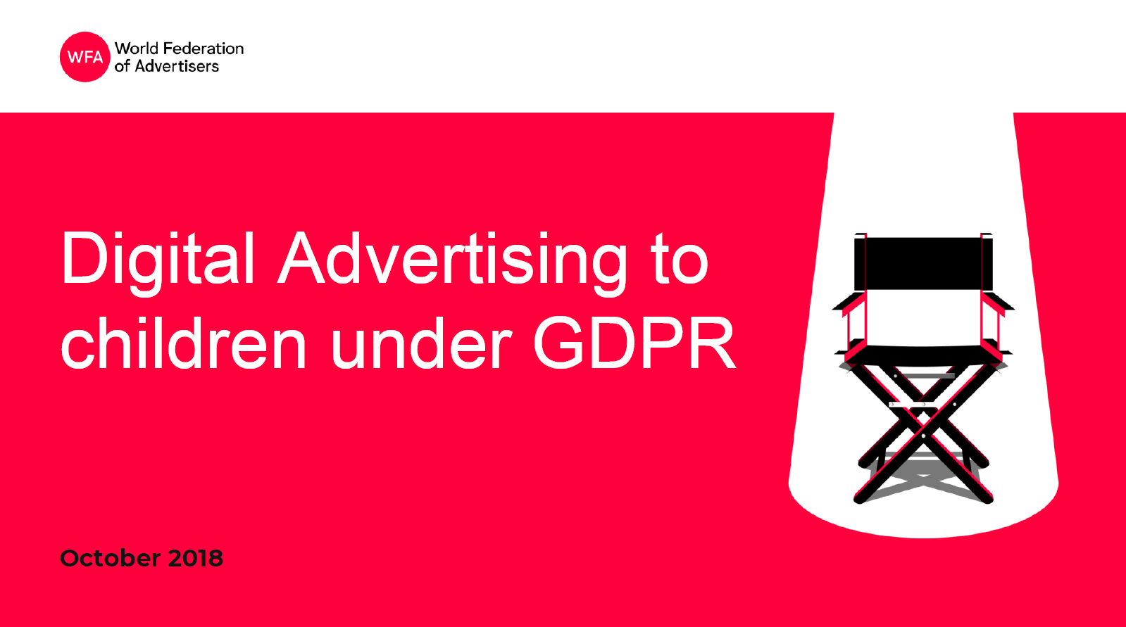 Digital Advertising to children under GDPR - World Federation of ...